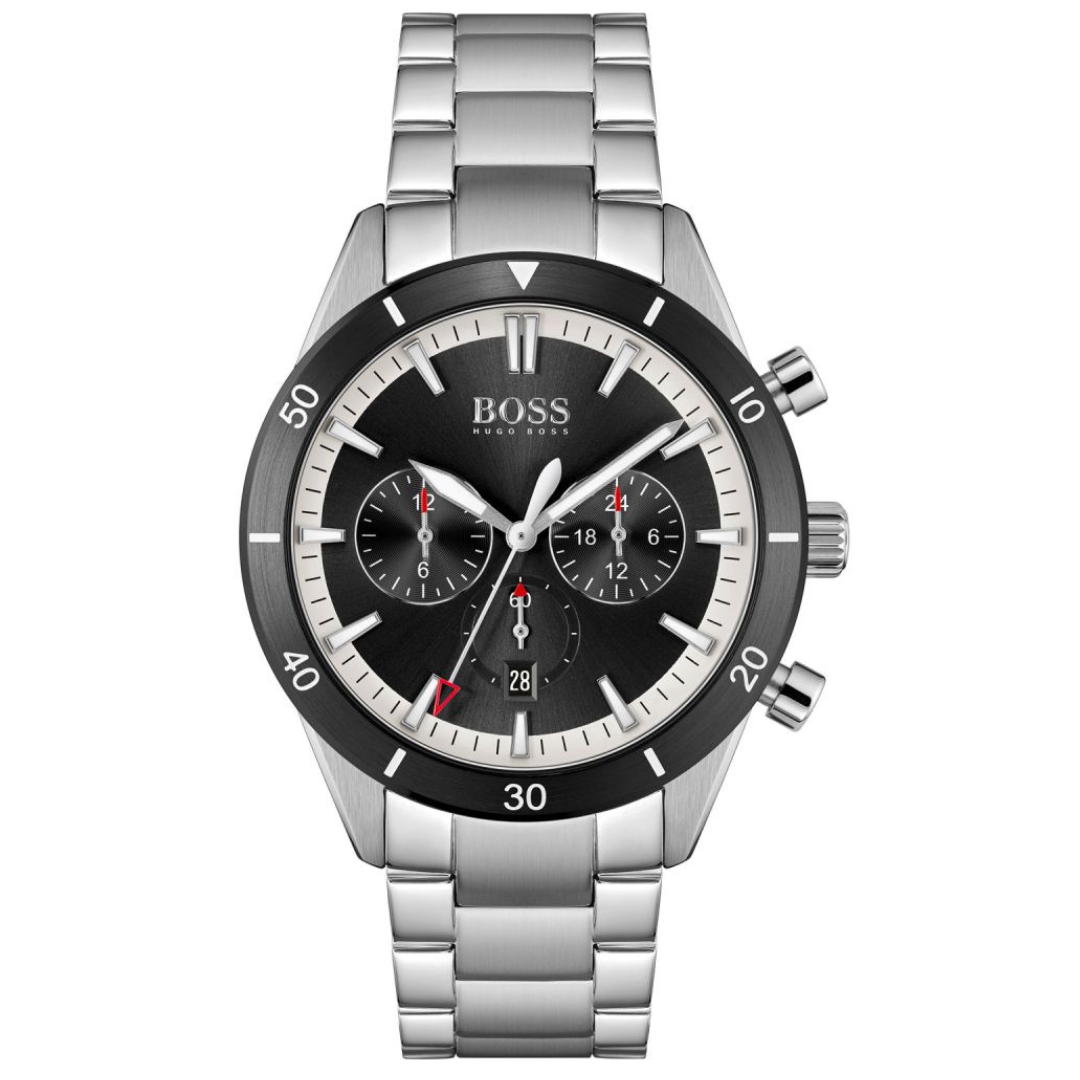 Hugo Boss Santiago Chronograph Gents Bracelet Watch 1513728 - Authenti ...