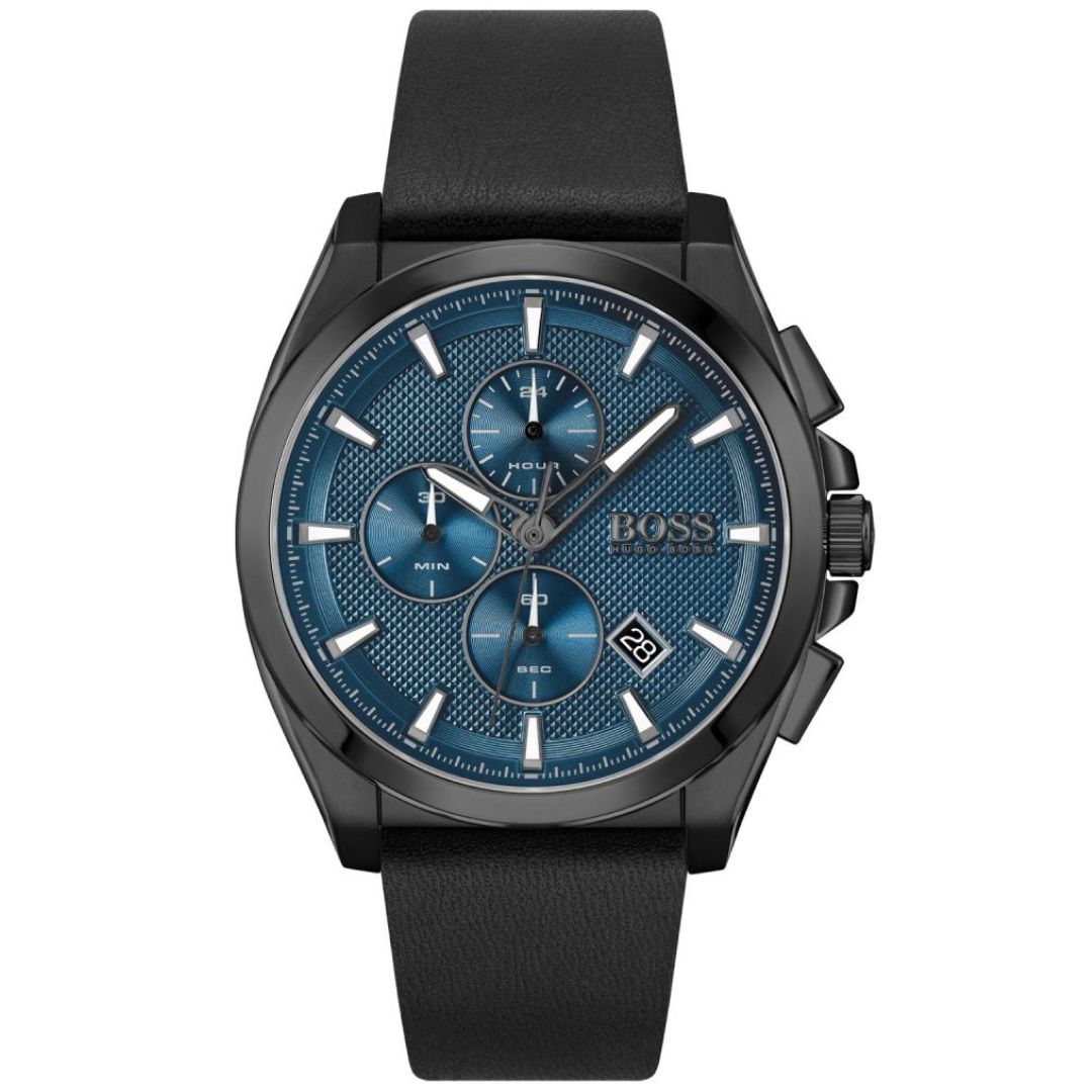 Hugo Boss Grandmaster Grand Prix Men's Chronograph Watch – Blue Dial ...