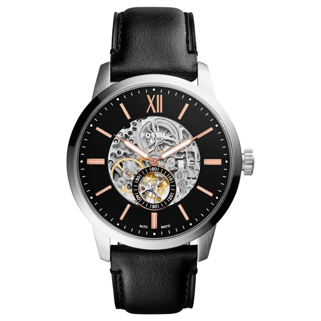 Fossil Men's Townsman Semi-Skeleton Dial Automatic Watch ME3153 Authen ...