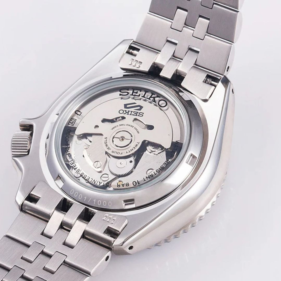 Seiko 5 Sports Automatic GMT Stainless Steel – Red & Black Bezel SSK03 ...