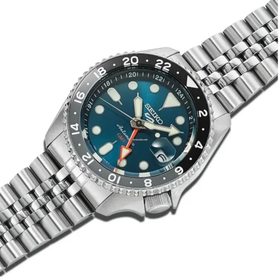 Seiko 5 Sports Automatic GMT Diver Blue Dial Stainless Steel - SSK045K ...