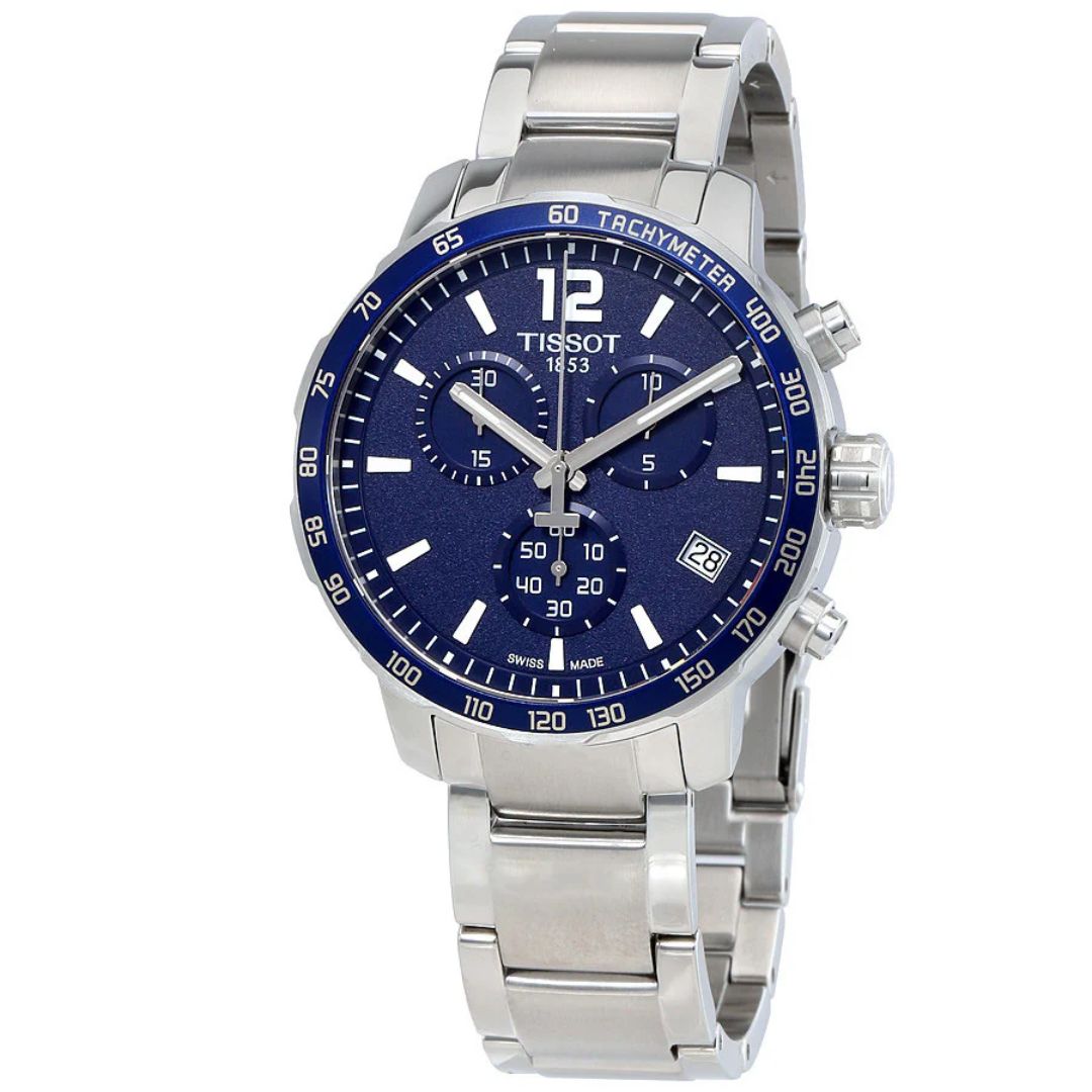 Tissot PRC 200 Chronograph Blue Dial Men’s Watch t095.417.11.047.00 ...