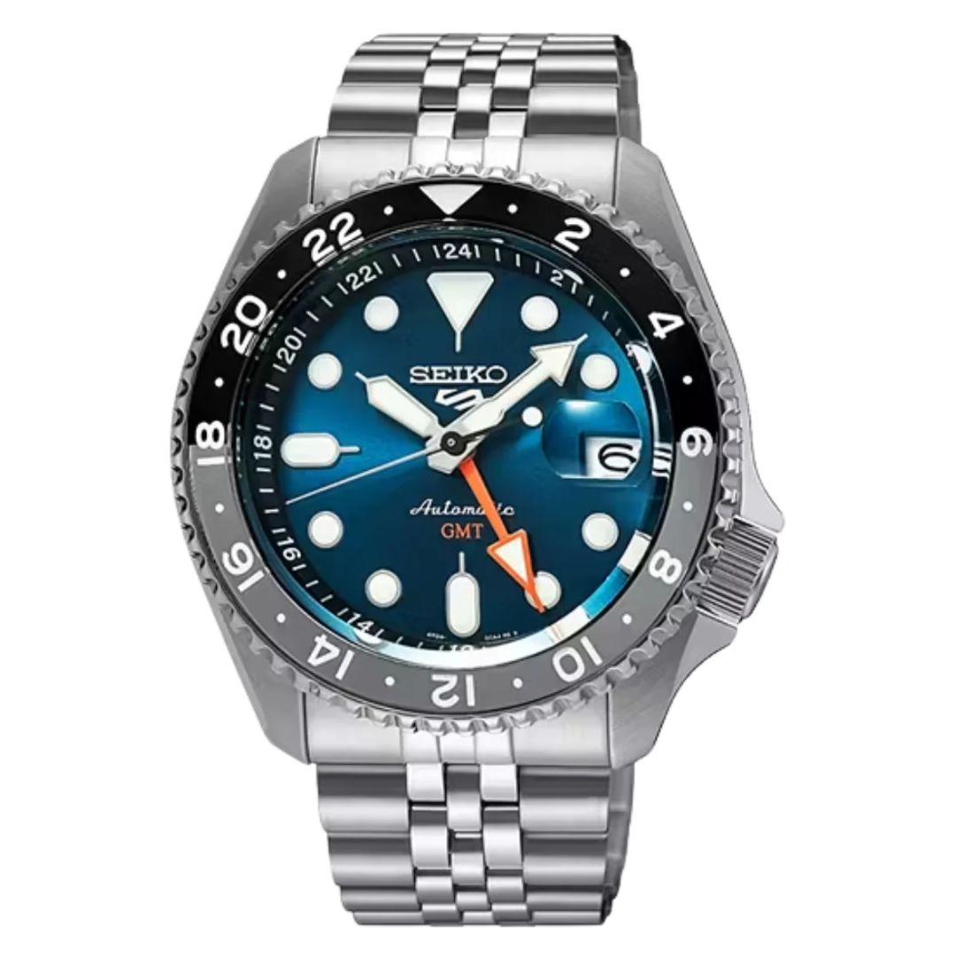Seiko 5 Sports Automatic GMT Diver Blue Dial Stainless Steel - SSK045K ...