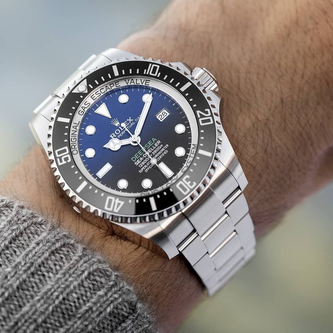 Rolex Deepsea in Oystersteel, 44 mm case, D-blue dial - Automatic (5A+ — Mr Lilac Leather