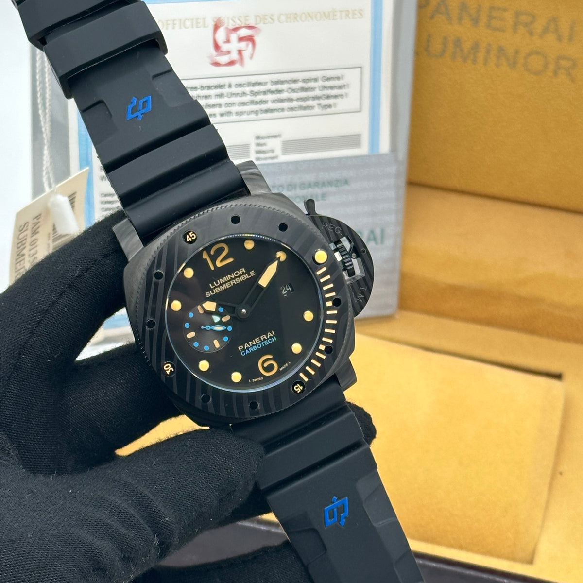 Panerai Luminor Marina Submersible Carbotech Rubber Strap — Mr Lilac ...