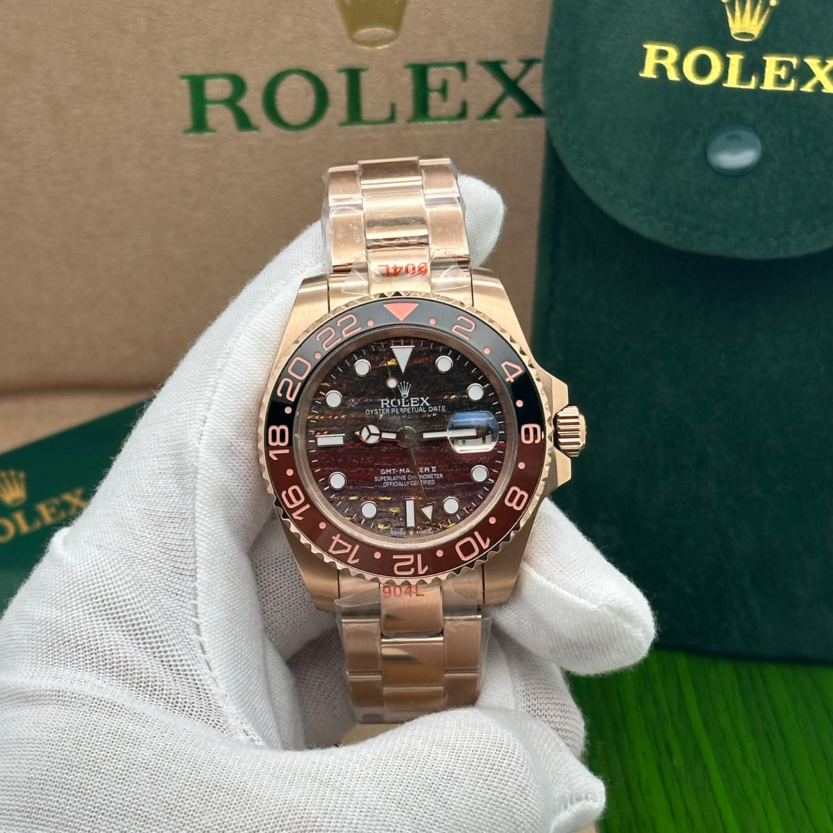 Rolex GMT-Master II “Root Beer” – Everose Gold (Ref. 126715CHNR) (5A ...