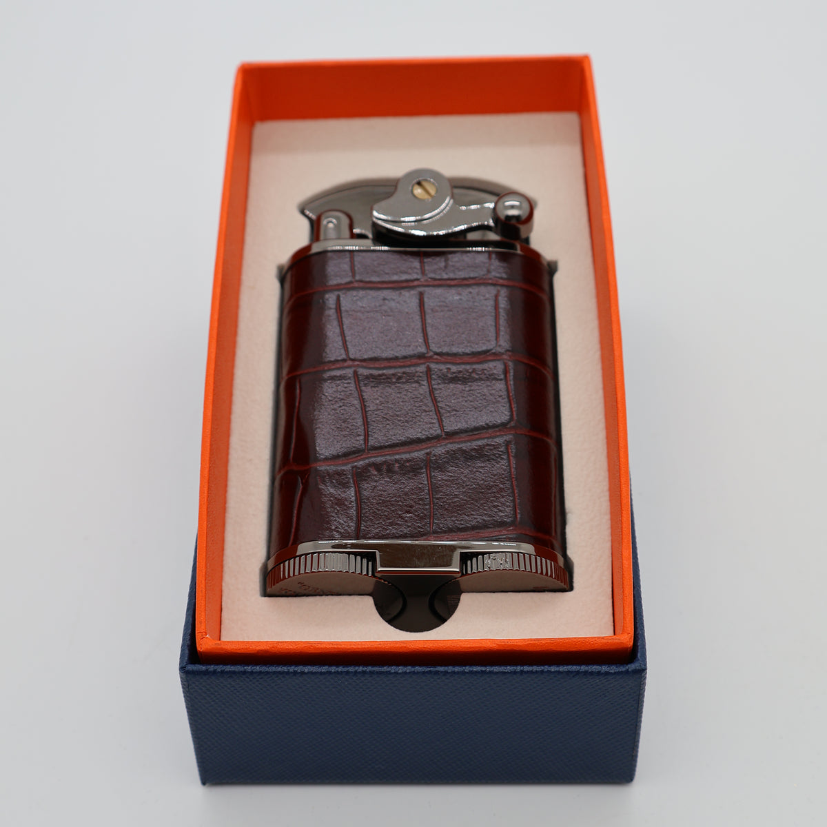 Lubinski Crocodile Lighter — Mr Lilac Leather