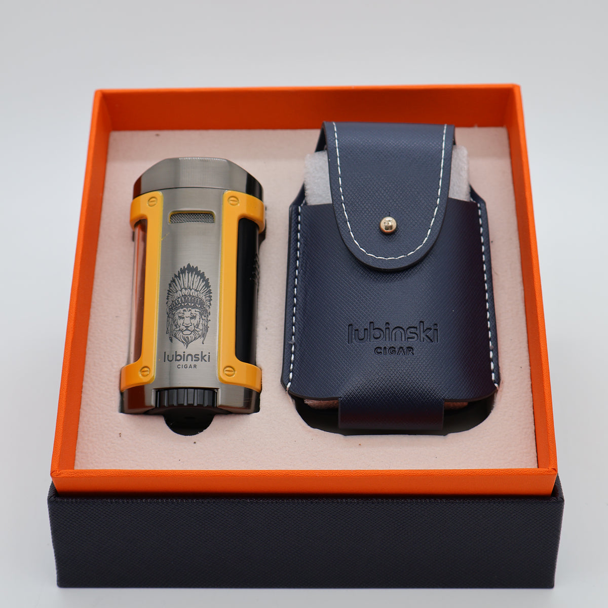 Lubinski Lighter Set — Mr Lilac Leather