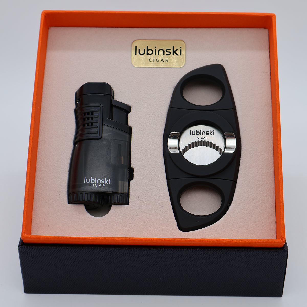 Lubinski Lighter Set — Mr Lilac Leather