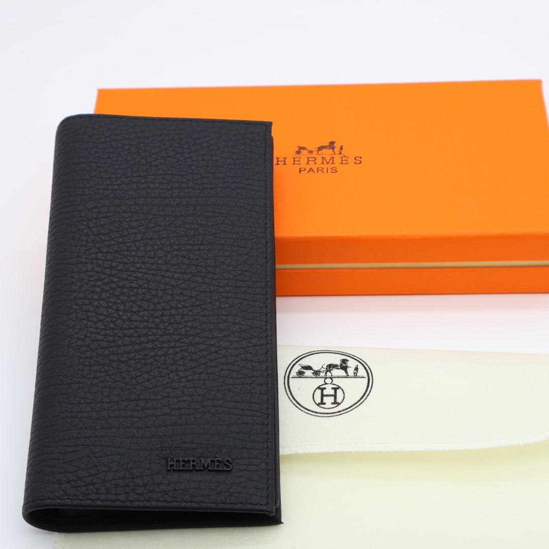 Hermès Genuine Leather Long Wallet — Mr Lilac Leather