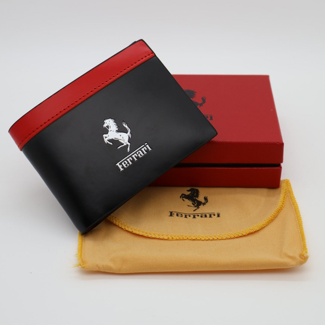 Ferrari Leather Wallet — Mr Lilac Leather