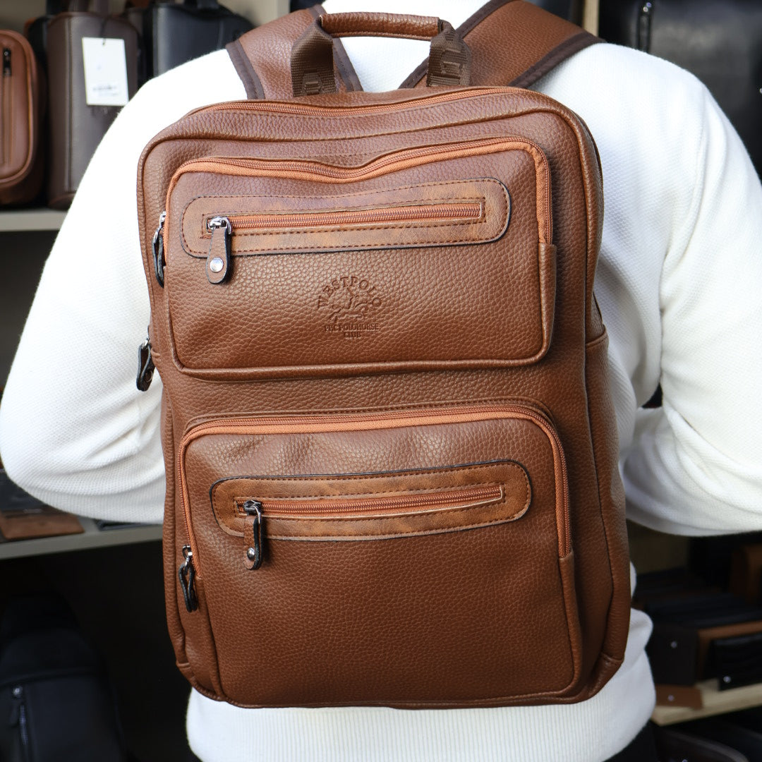 Original West Polo Leather Backpack — Mr Lilac Leather