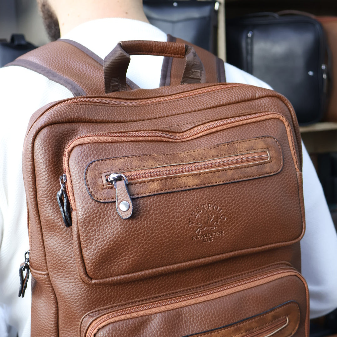 Original West Polo Leather Backpack — Mr Lilac Leather