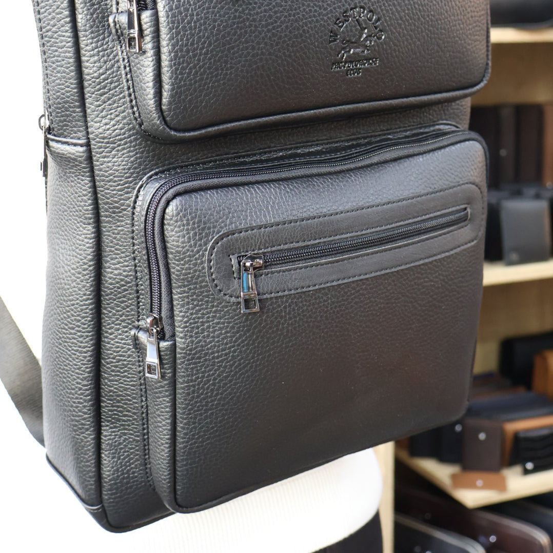 Original West Polo Leather Backpack — Mr Lilac Leather