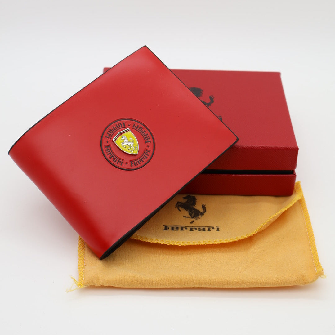 Ferrari Leather Wallet — Mr Lilac Leather