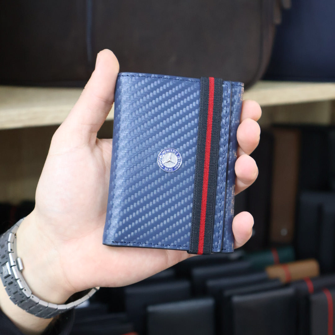 Mercedes Benz Leather Wallet — Mr Lilac Leather