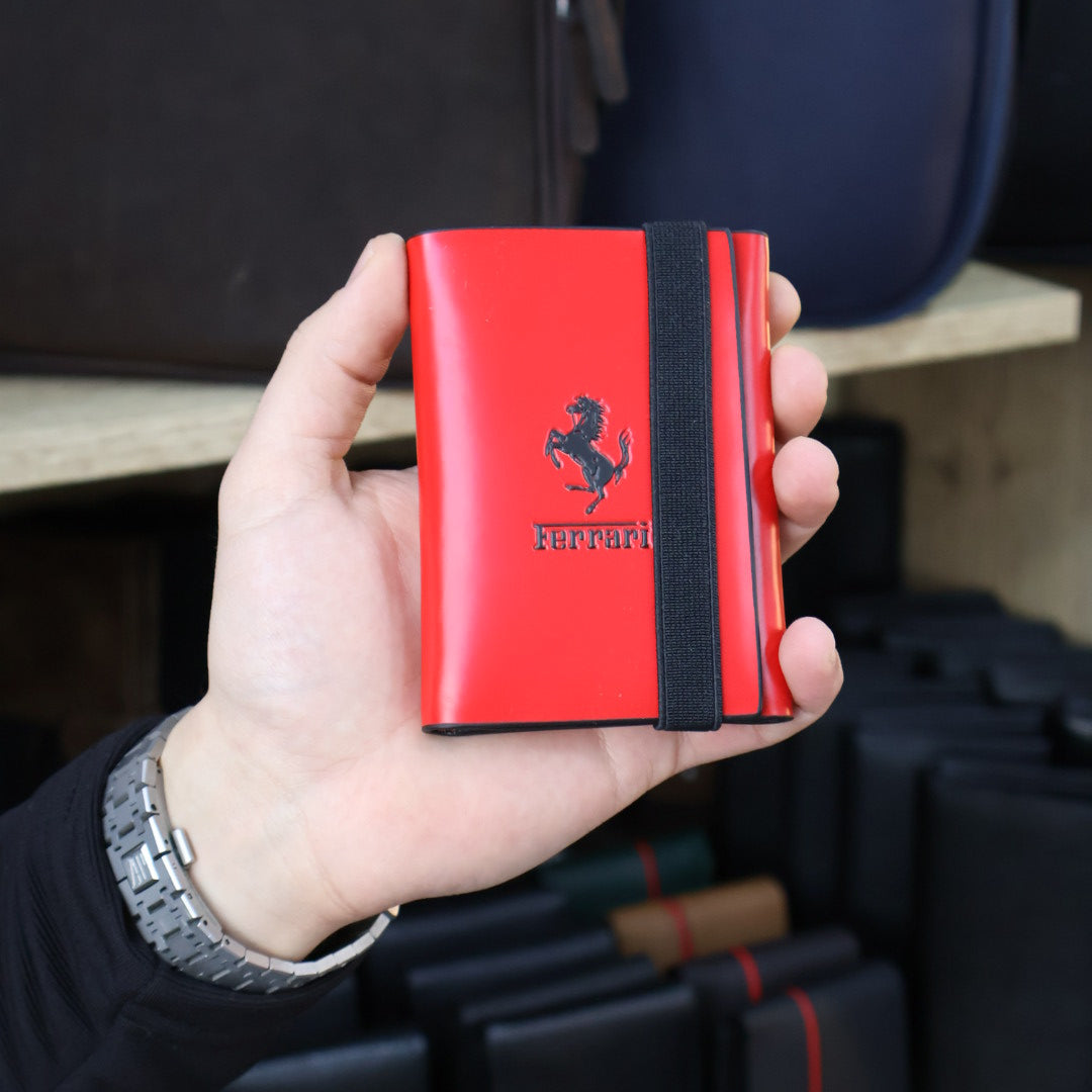 Ferrari Leather Wallet — Mr Lilac Leather