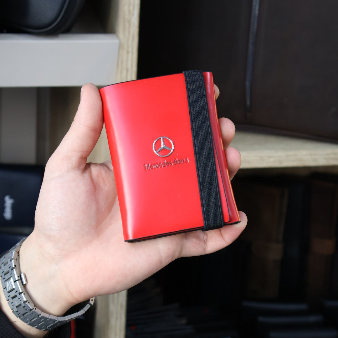 Mercedes Benz Leather Wallet — Mr Lilac Leather