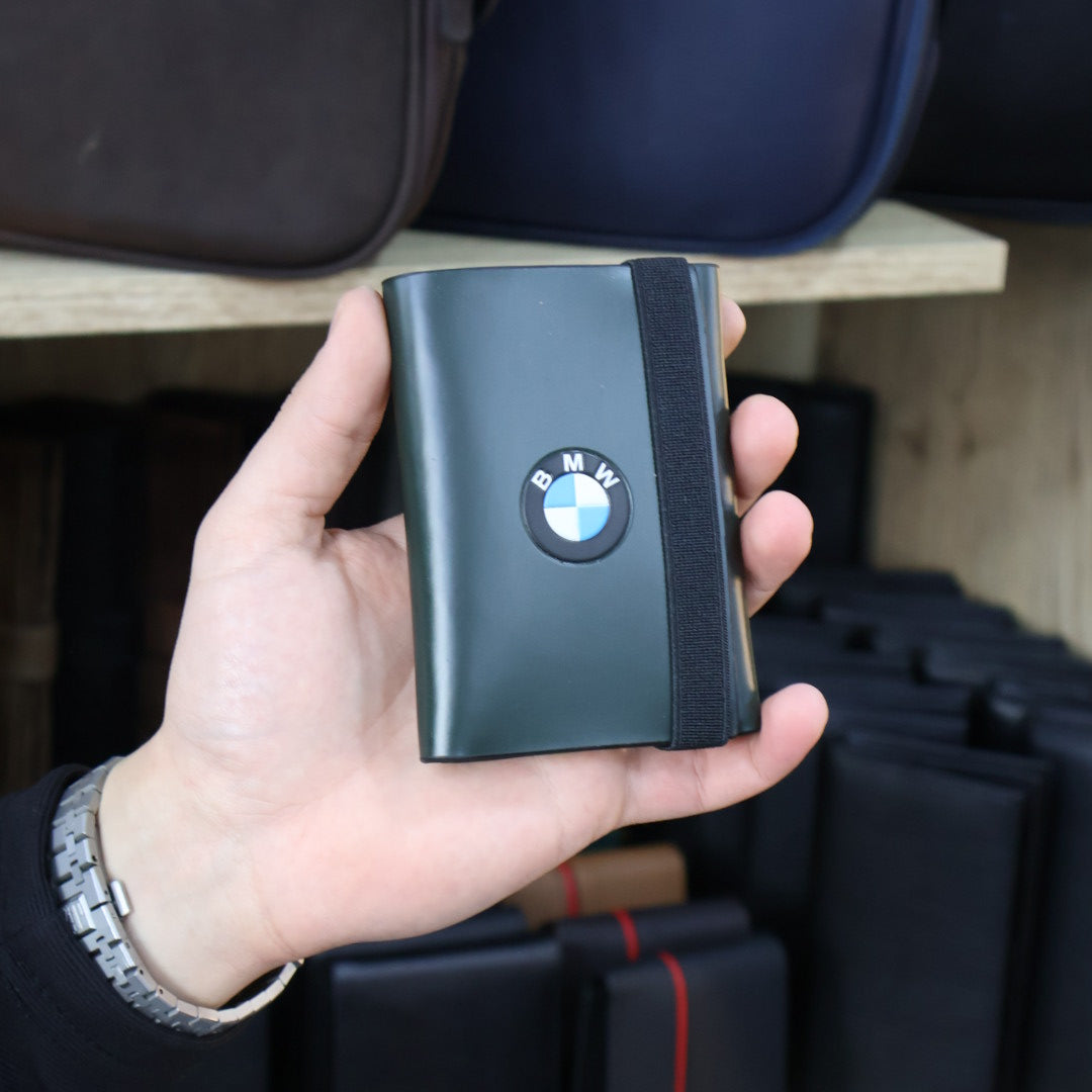 BMW Leather Wallet — Mr Lilac Leather