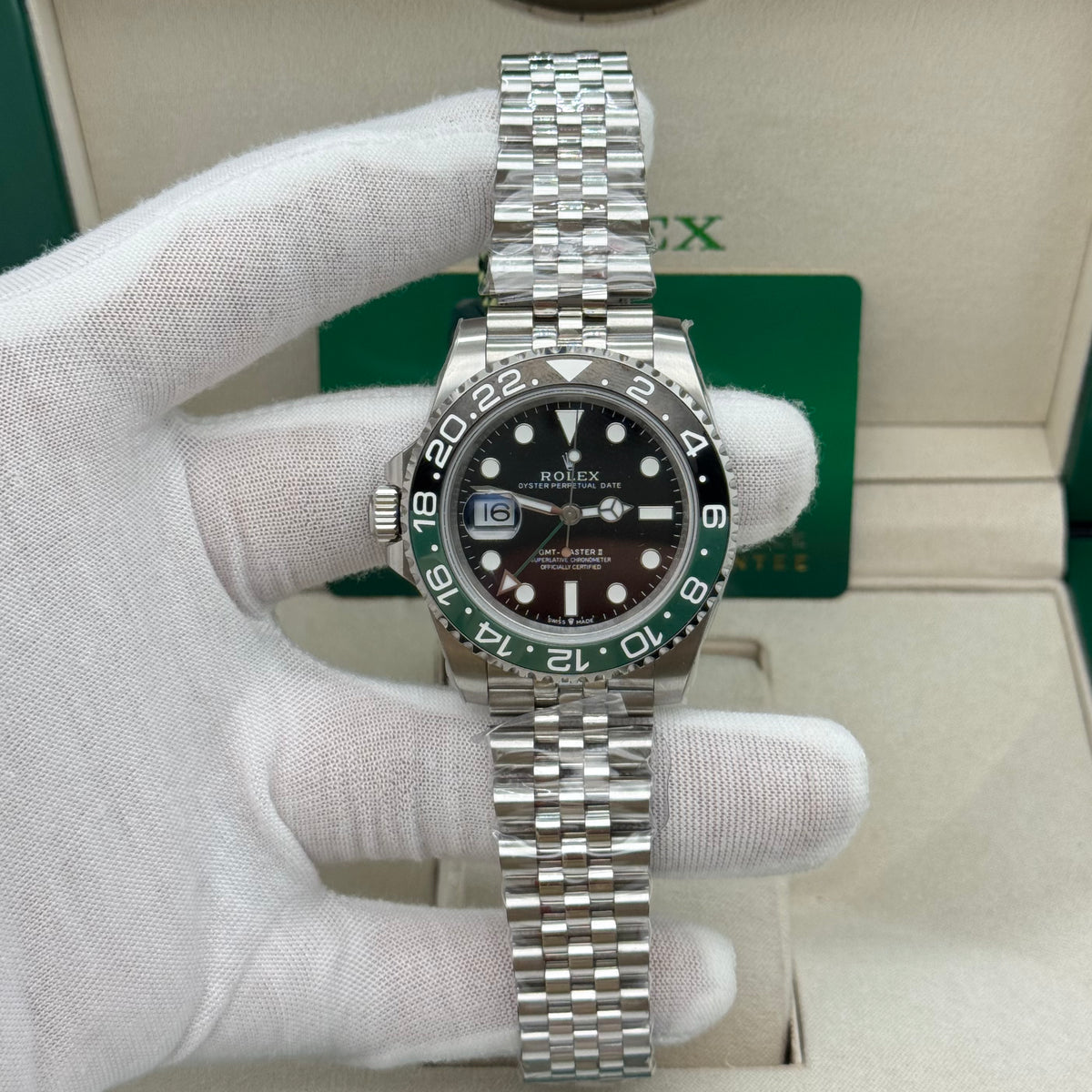 Rolex GMT-Master || Sprite Stainless steel jubilee 40MM — Mr Lilac Leather