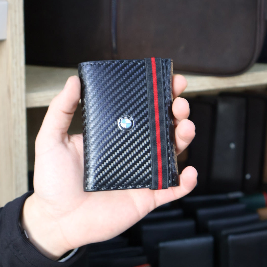 BMW Leather Wallet — Mr Lilac Leather