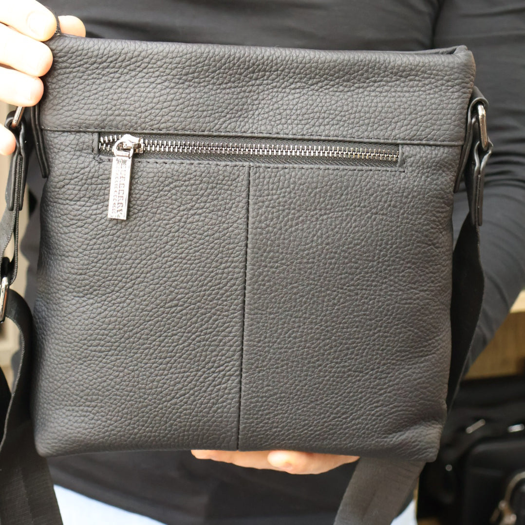 Genuine Leather Cross Bag — Mr Lilac Leather