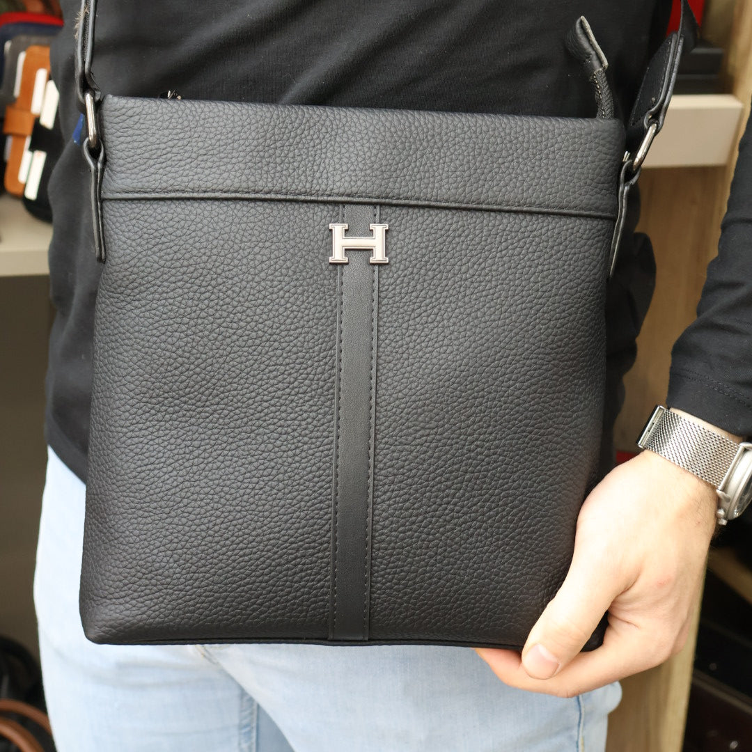Genuine Leather Cross Bag — Mr Lilac Leather
