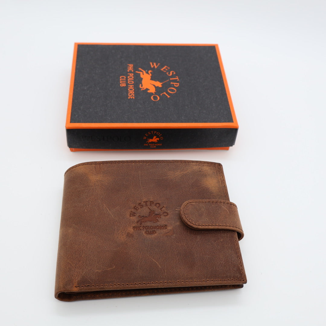 Original West Polo Leather Wallet — Mr Lilac Leather
