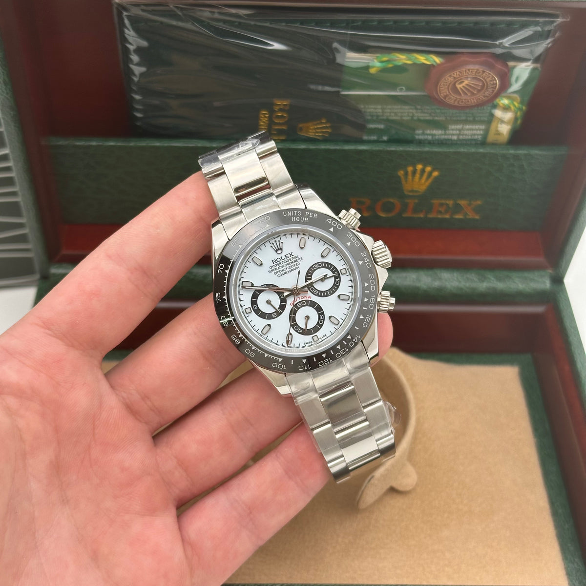 Rolex Daytona Light Blue Dial 40mm — Mr Lilac Leather