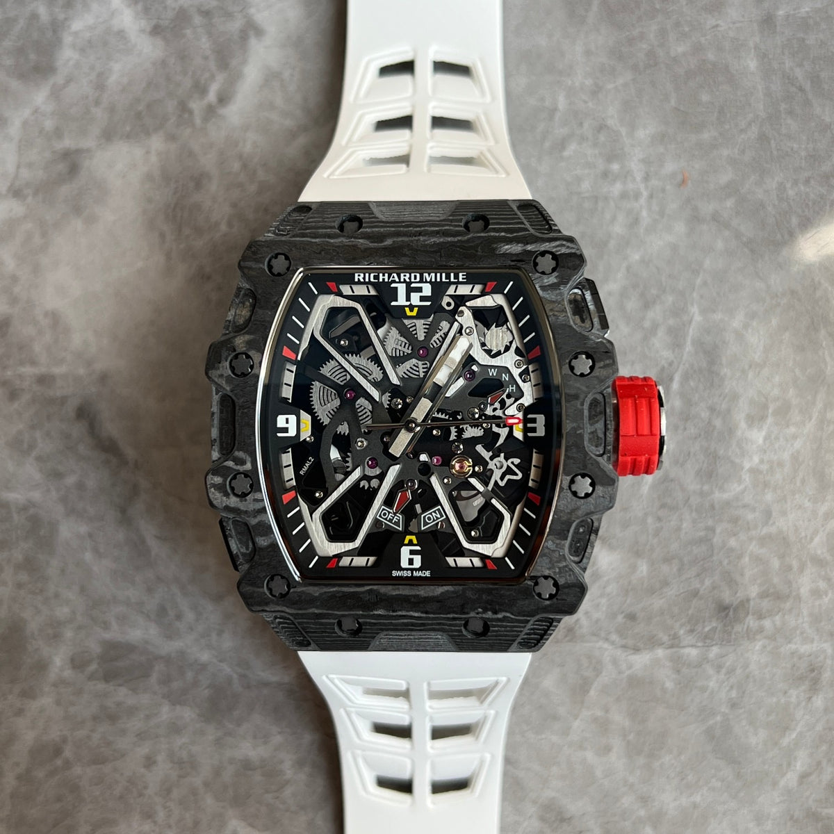 Richard Mille RM 35-02 Rafael Nadal – Carbon TPT® with White Strap — Mr ...