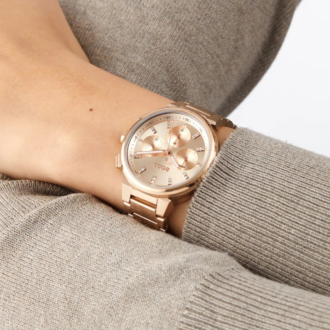 Hugo Boss Women's 1502678 Pandora Gold-Tone Stainless Steel Watch with ...