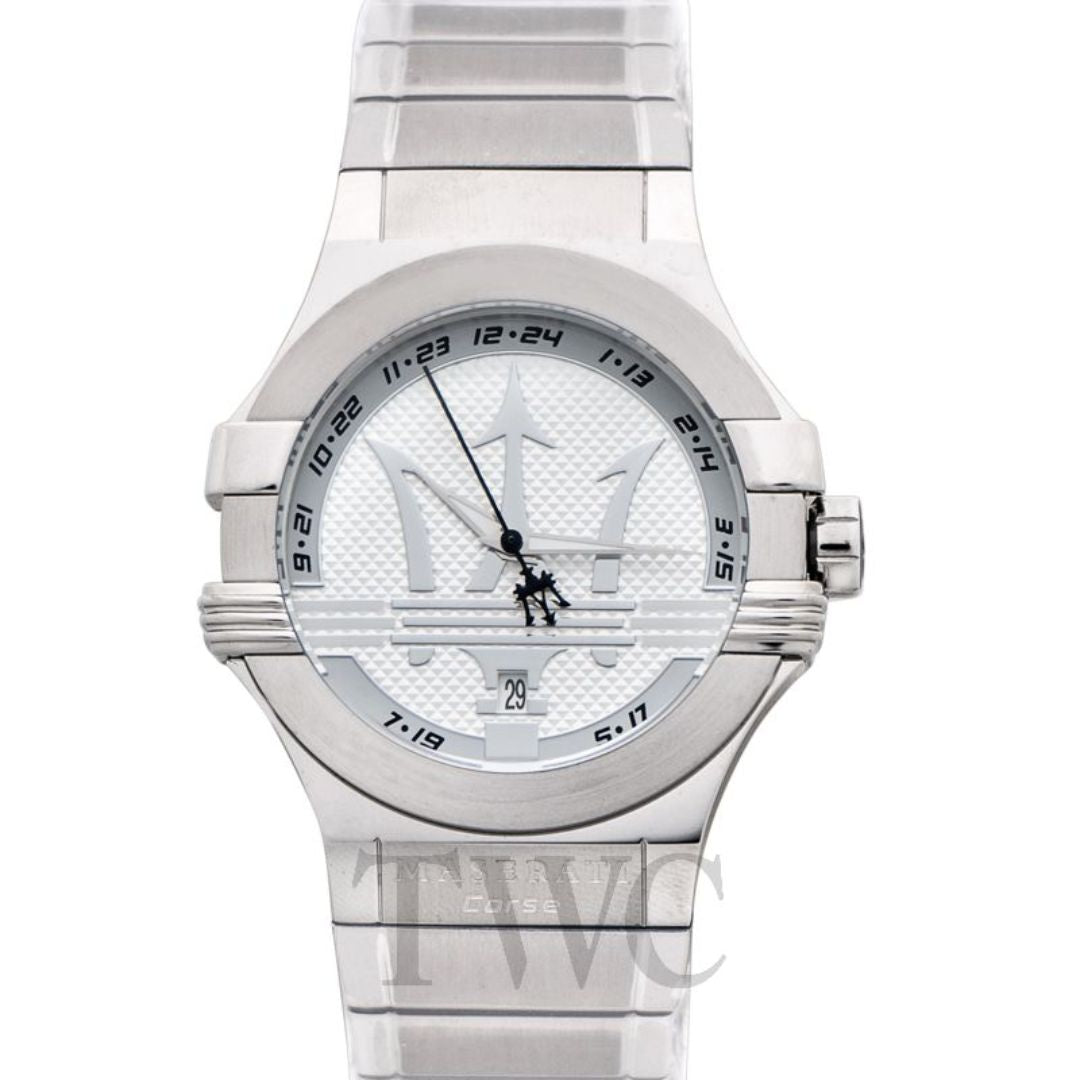 Maserati Potenza Stainless Steel Men's Watch – Bold Trident Dial - R88 ...