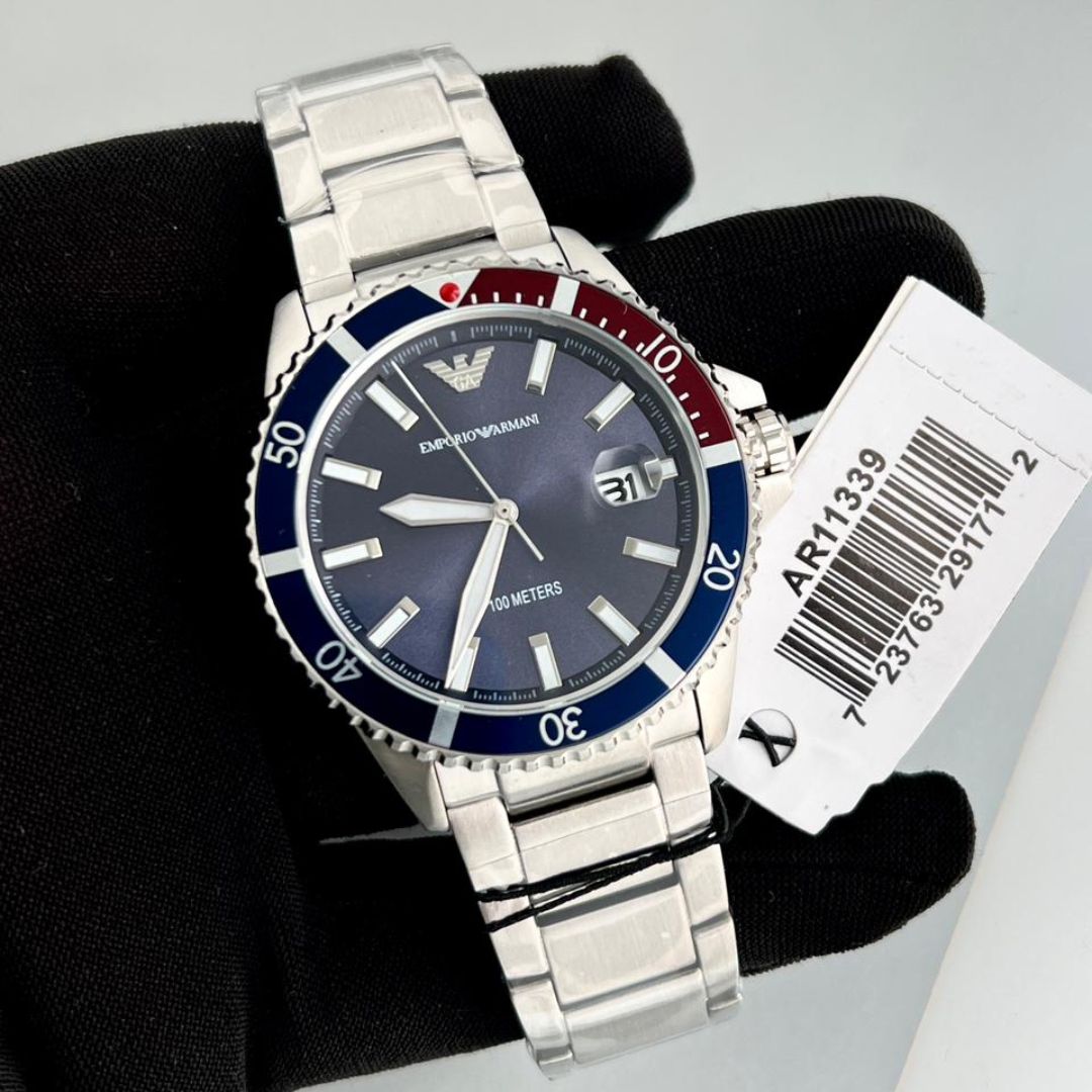 Emporio Armani Men's Watch Diver AR11339 (authentic) — Mr Lilac Leather